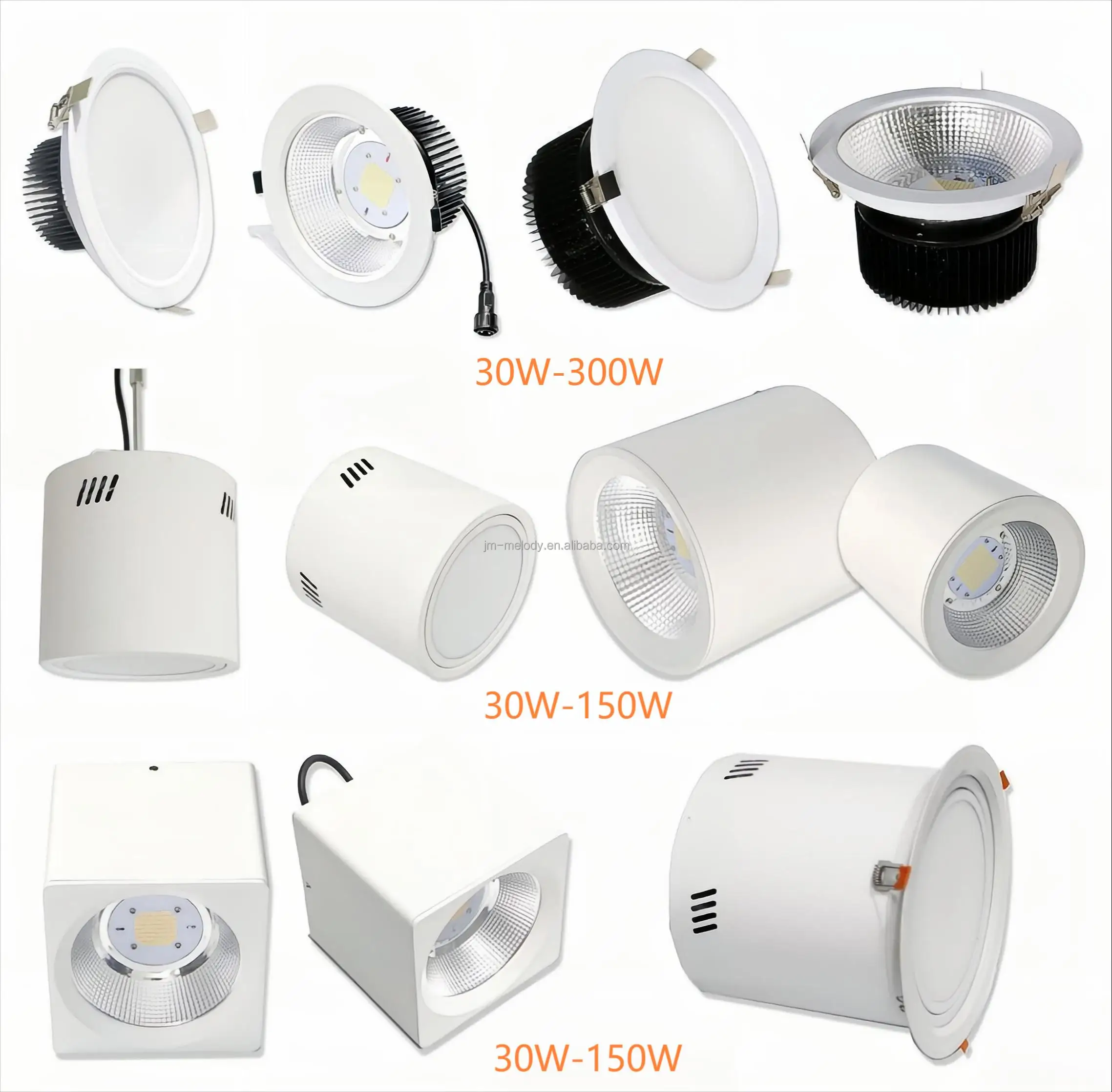 100w LED Downlight - Efficient, Dimmable, and Waterproof