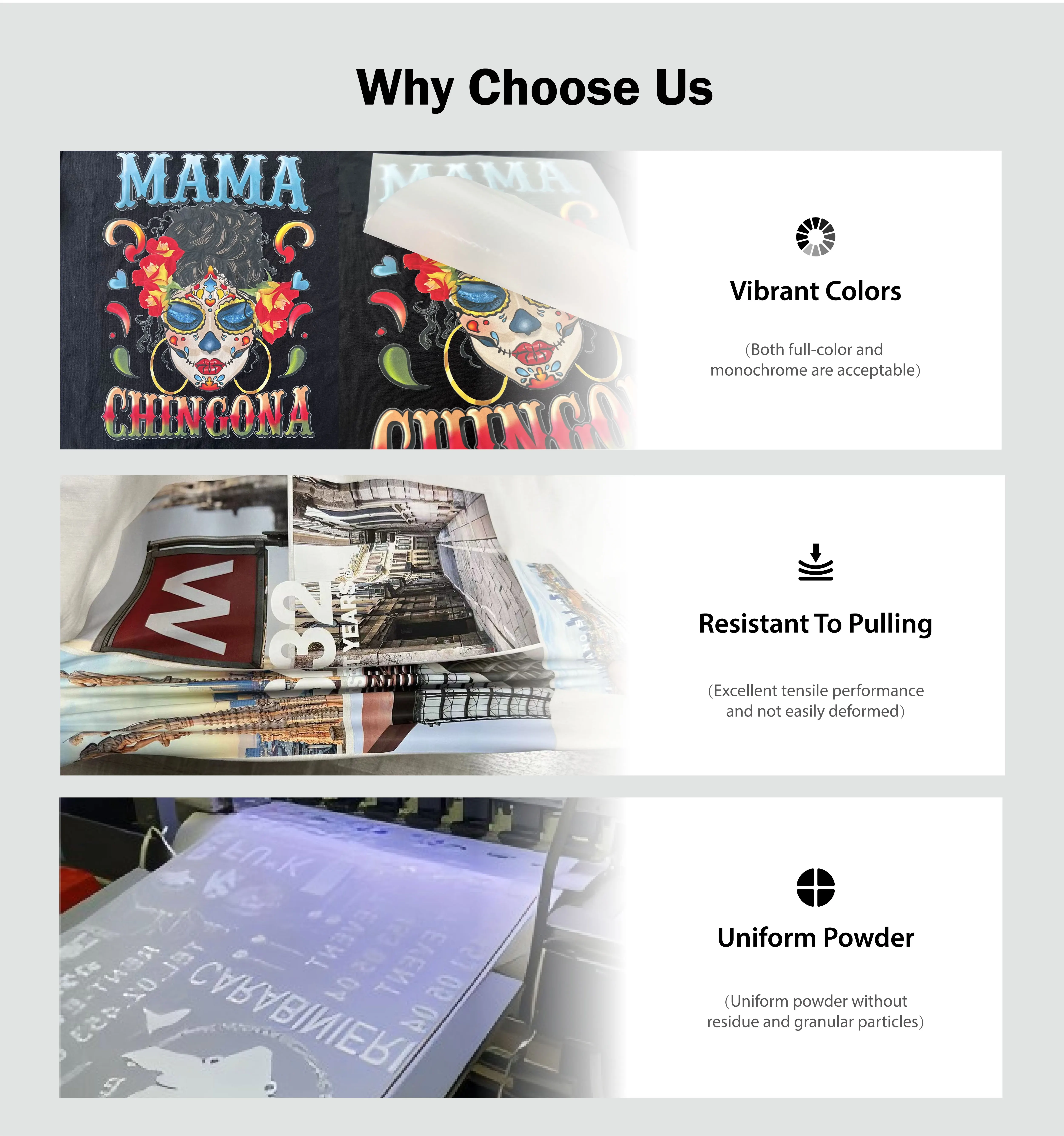 Wholesale Custom Dtf Printable Designs Press Sticker Logo Plastisol ...