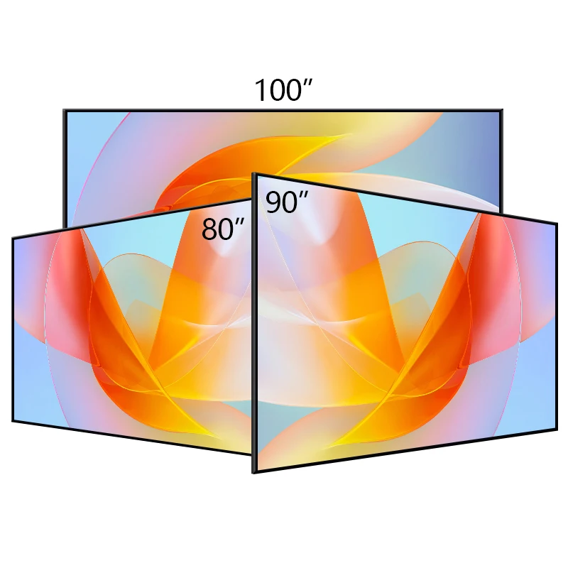 Factory Direct Sale 8k HDR 90 100 80 Inch UST Projector Screen 2.5 Gain ...