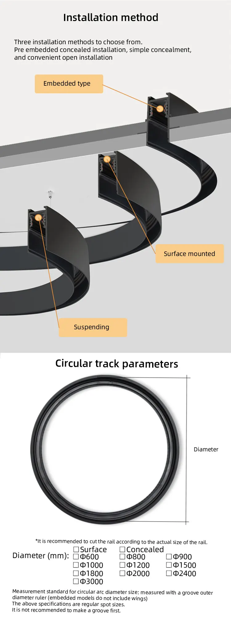 Arc Ceiling Recessed Complete Led Cob Magnetic Track Rail Lighting ...