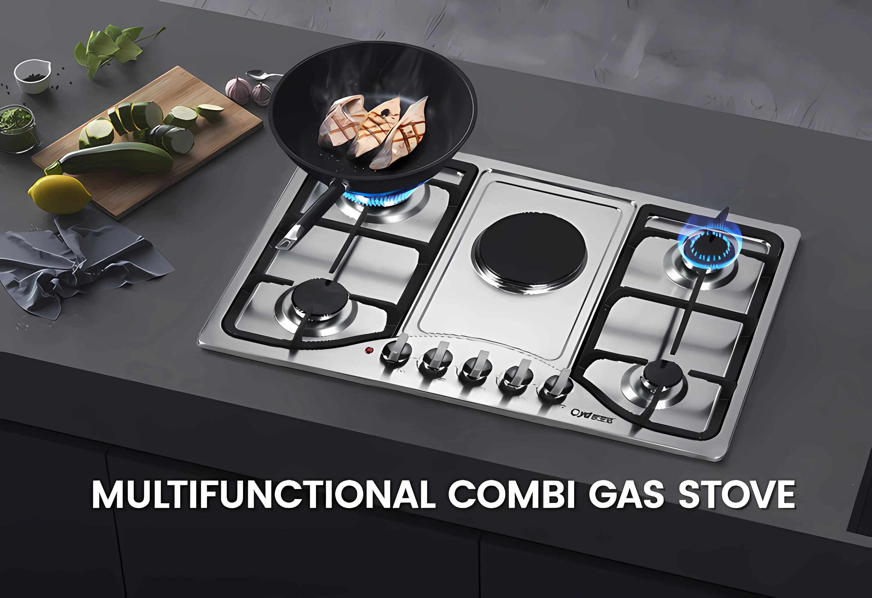 Factory Electric Plate Combi Stove Hob Cooker Built in Stainless Steel ...