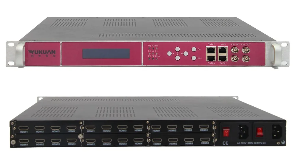 1u Rack 4/8/12/16/20ch Multi Channel Hd Mi Video H.264 Mpeg4 Encoder For Iptv Headend - Buy ...