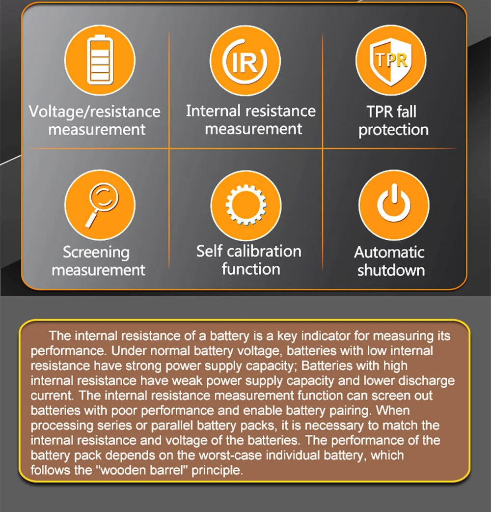 Internal Resistance Tester Internal Battery Tester Intelligent Battery ...