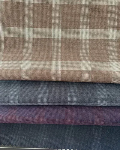 Visual Arts Poly/Rayon Brown Suiting Fabric Fabric etna.com.pe