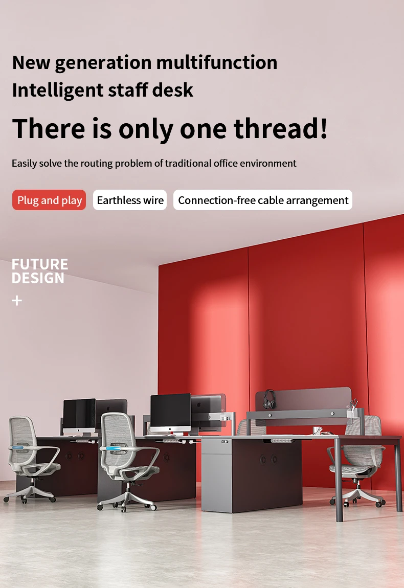 Factory Direct Sale Modular Jieao Q8 Series Work Table Staff Desk 6 ...