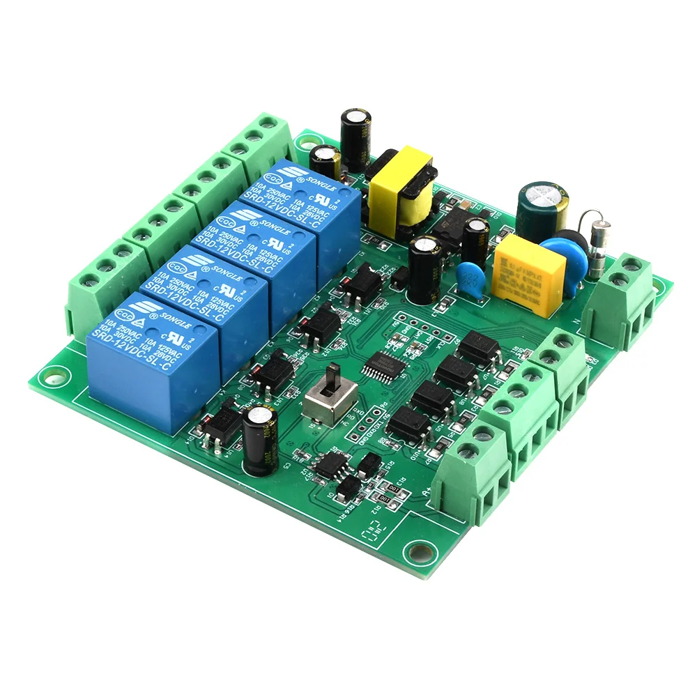 AC220V Modbus RTU Four-Way Relay Module for Isolation Control