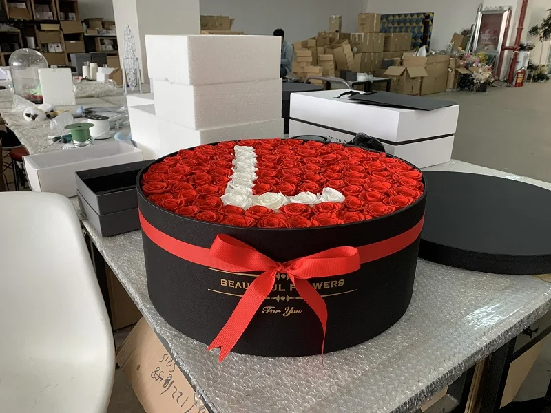 Preserved Rose Light Blue Long Lasting Rose Preserved Flower Box ...