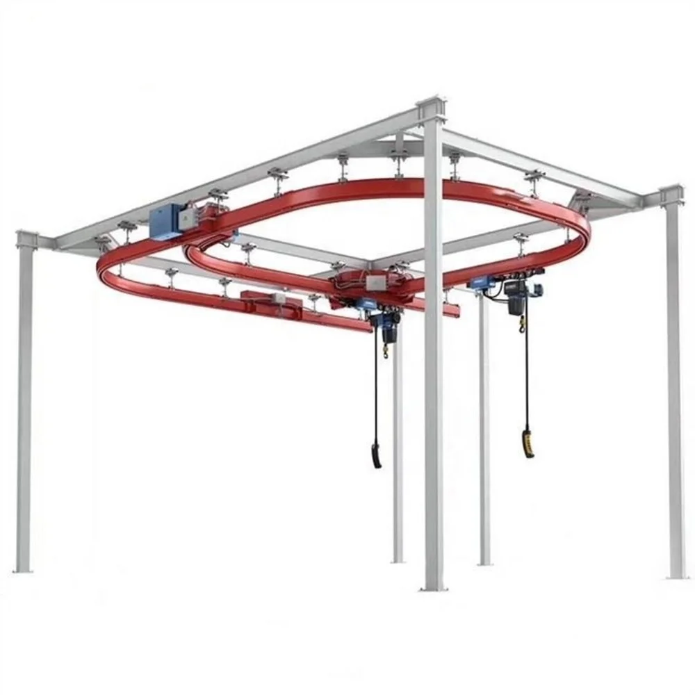 Manual Monorail Crane Manual Rail System Crane Monorail Hoist Crane ...