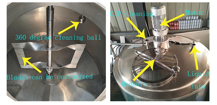 5000L Stainless Steel Mixing Tank - Efficient & Durable