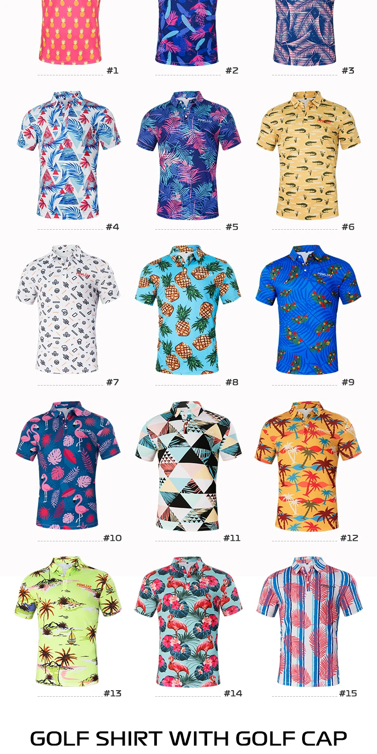 High Quality Sublimation Golf Shirt Digital Full Print Quick Dry ...