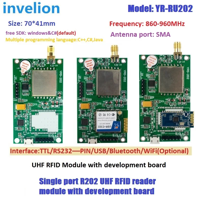 Invelion UHF RFID Reader Module - High Performance & Multi-Tag Support