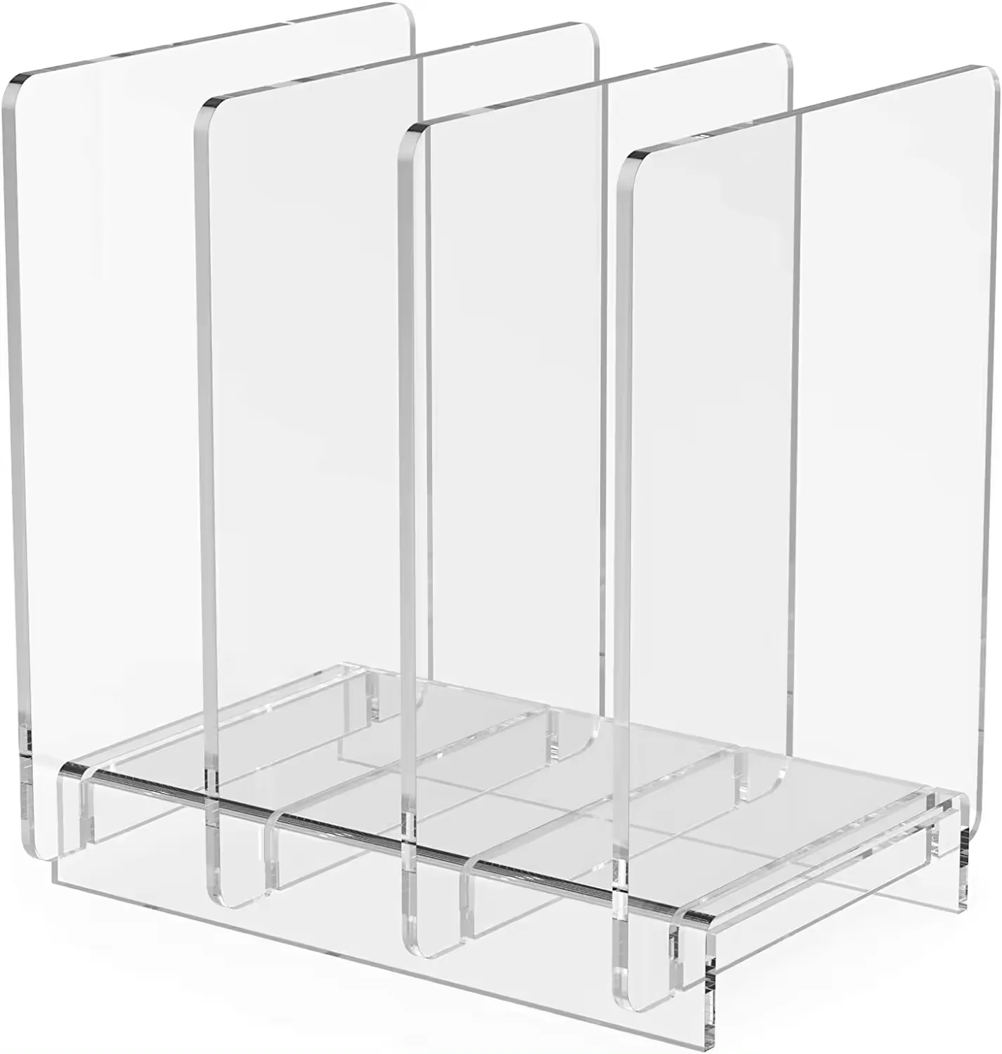 Clear Acrylic Magazine Rack Acrylic Organizer For Books And Cd Record ...