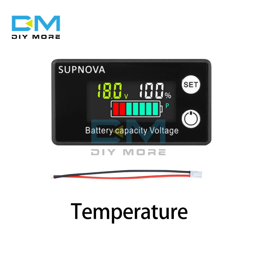 DC Battery Voltmeter - Capacity Indicator Power Meter