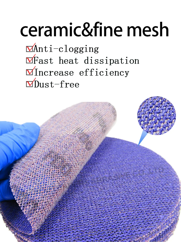 SABER 9 Inch Ceramic Net/mesh Automotive Sanding Disc Dust-free ...