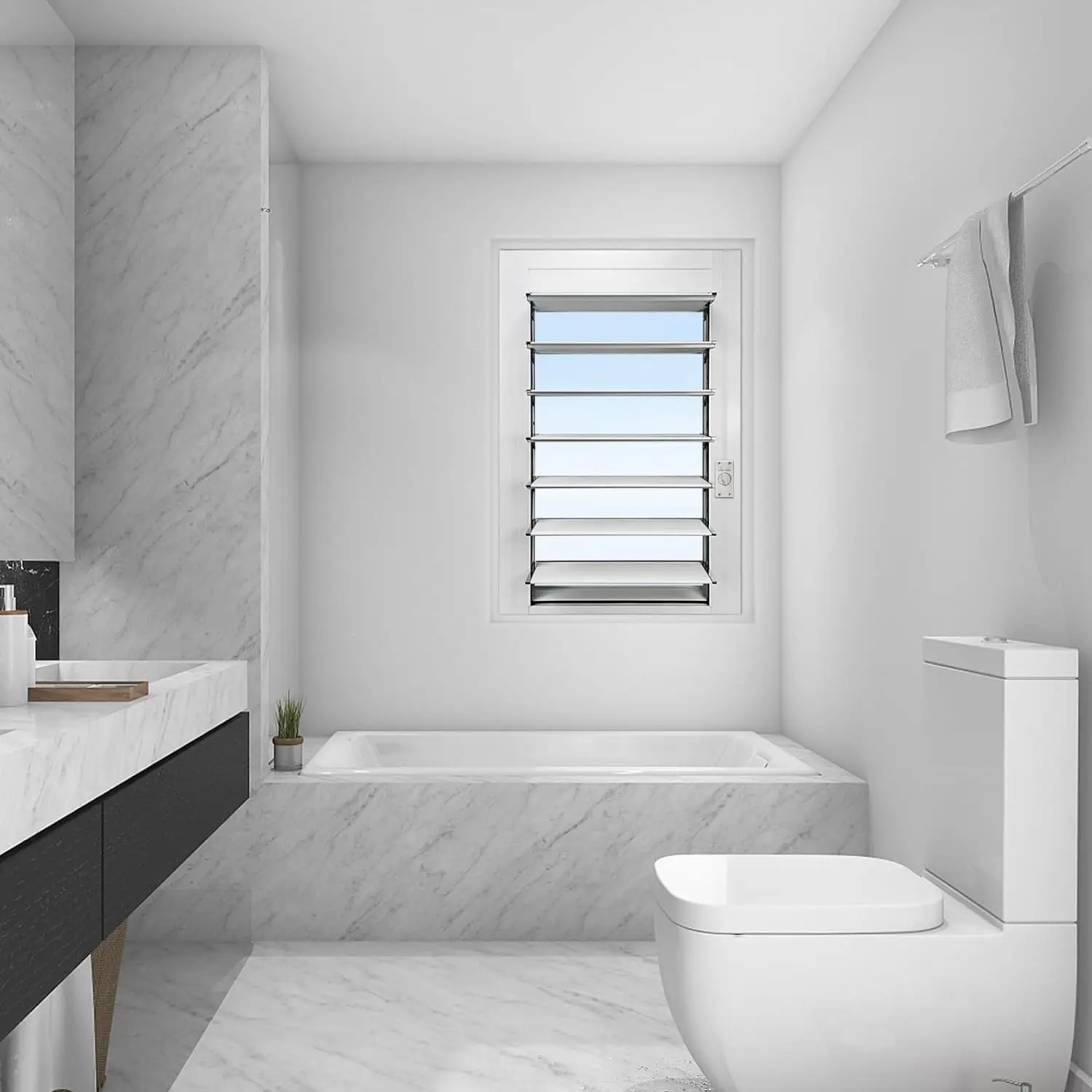 Louvre Window Frame Louvers Aluminium windows Louvre with Integrated ...