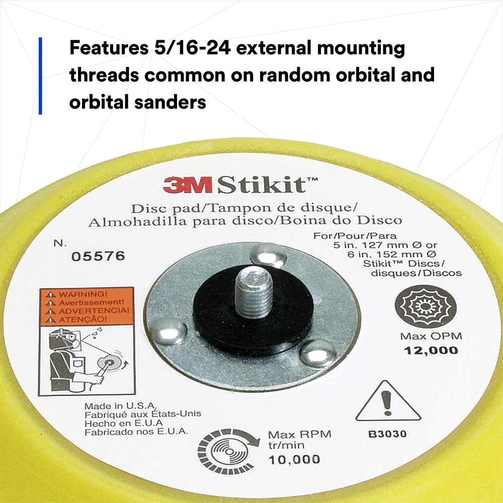 3m Stikit Disc Pad 05576 For Psa Discs Abrasive Durable Foam Body Psa ...