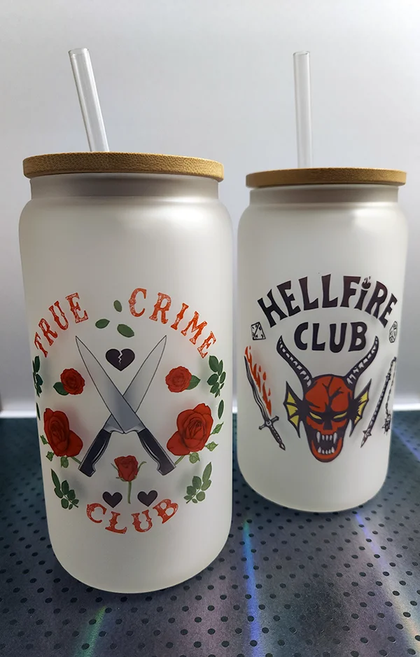 Usa Warehouse 12oz 16oz Diy Blank Sublimation Can Shaped Beer Glass Cups With Bamboo Lid And ...