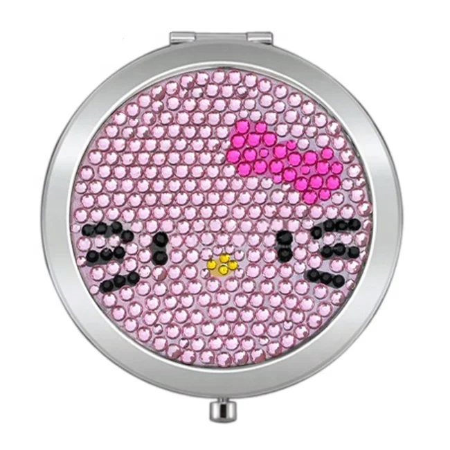 Metal Round Gift Hello Kitty Bling Mirror Cd-mq008 - Buy Hello Kitty ...