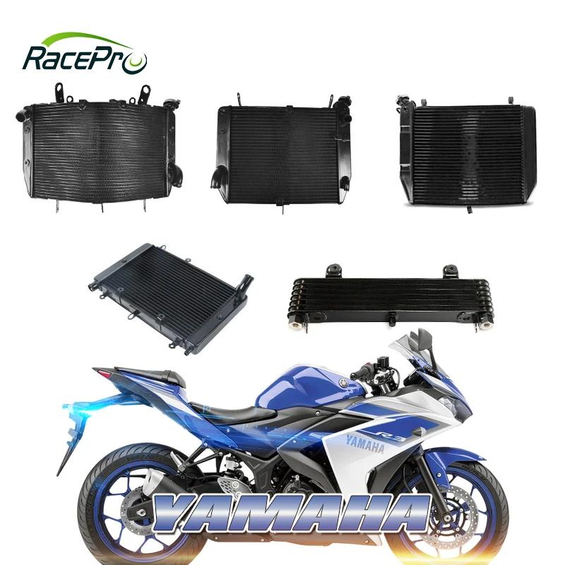 Racepro Black Motorcycle Engine Radiator Coolant Cooler Cooling Water ...