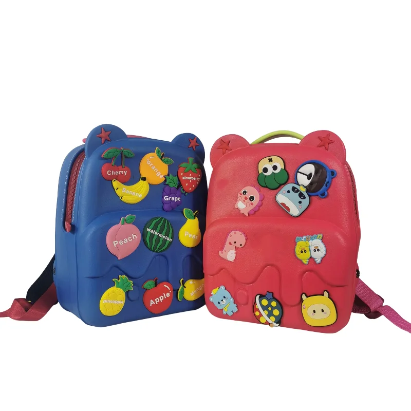 3d Cartoon Diy Eva Rubber Waterproof Cute Kids Bag Backpacks For ...