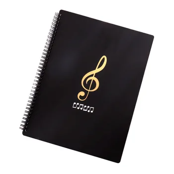 A4 Size Spiral Binding Multi Page Folder Piano Score Clip Durable ...