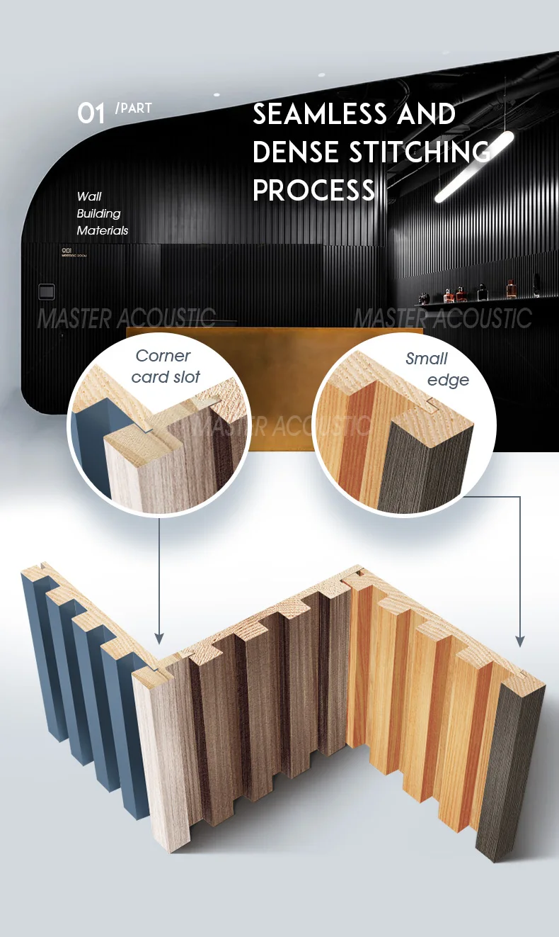 MASTER ACOUSTIC Interior Design Wall Cladding Solid Grooved Soundproof ...