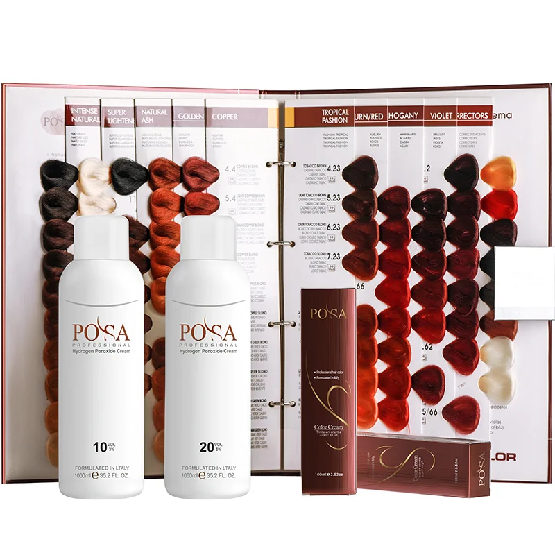 Wholesale POSA Permanent Hair Dye Cream - 79 Colors