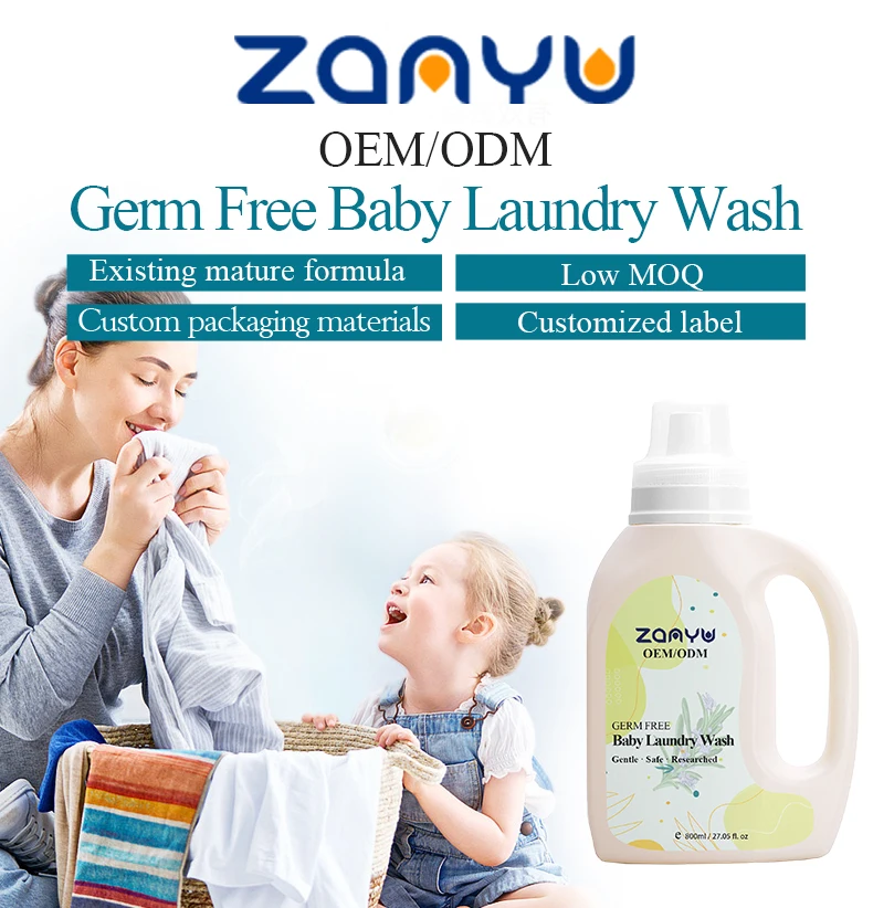 Private Label Liquid Laundry Detergent Germ Free Baby Laundry Wash High ...