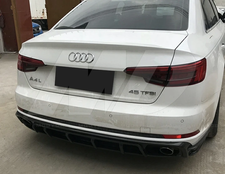 Abt Style Carbon Fiber Rear Diffuser For 2017-2018 Audi A4 S-line S4 ...