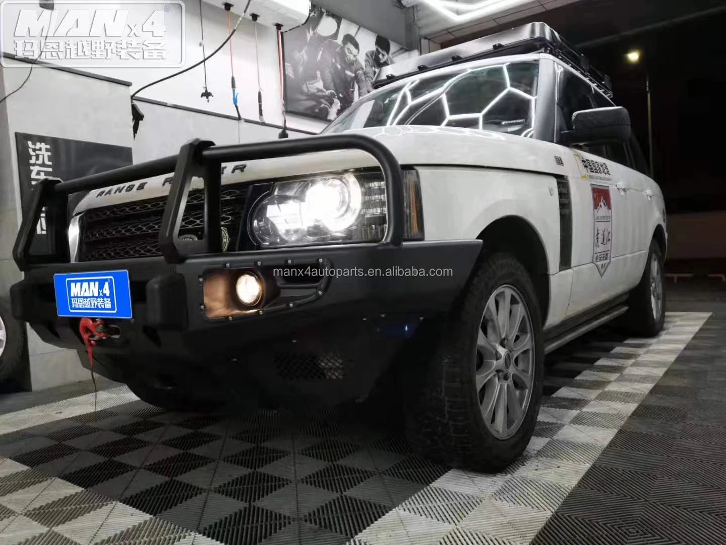 Manx4 Steel Front Bumper Bull Bar Nudge Bar For Range Rover 02-12 L322 - Buy Front Bumper For ...