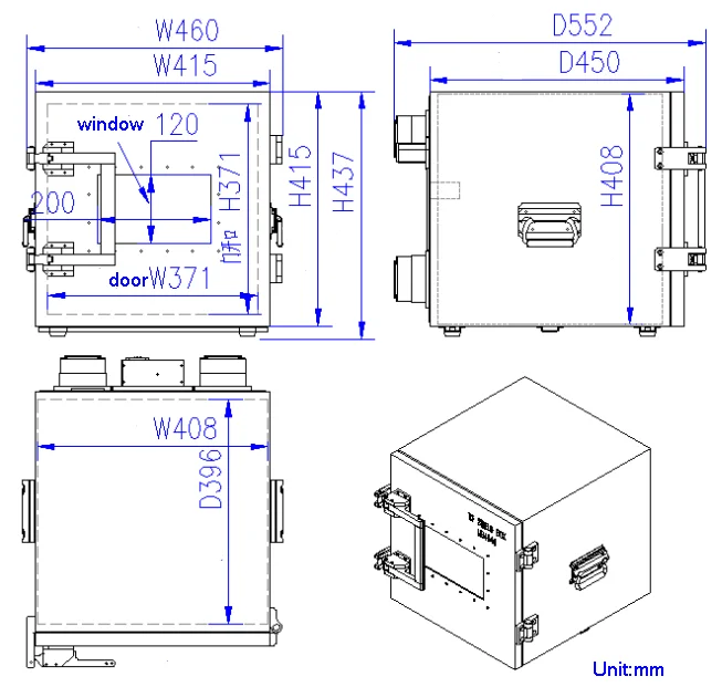 C13 C14 AC power entry data interface for shield boxes RF enclosures ...