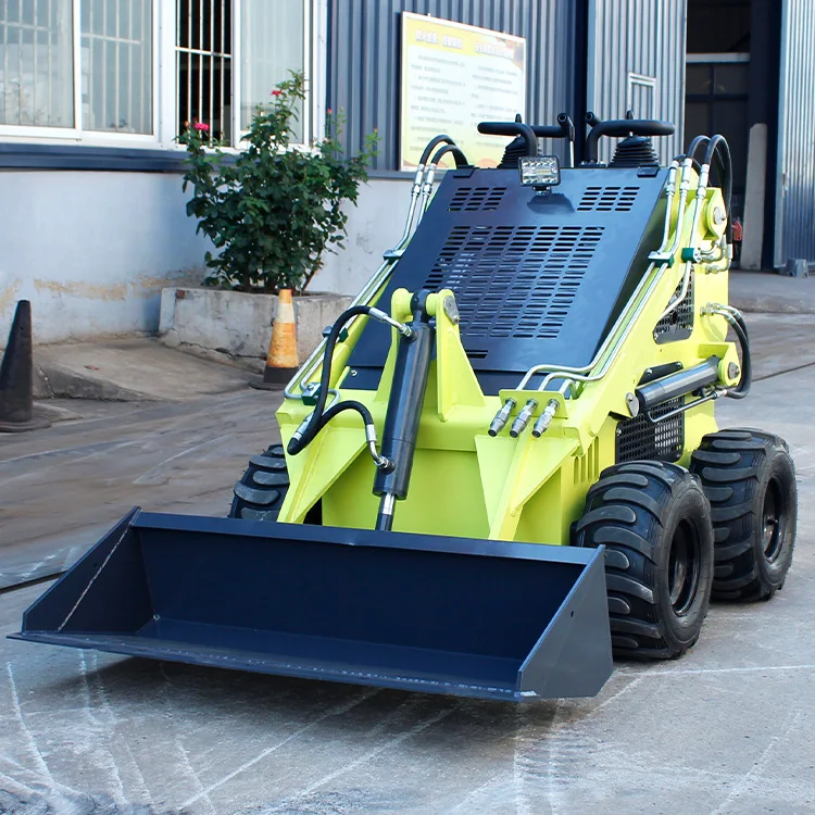 Cheap Chinese Electric Walk Behind Crawler Wheel Diesel Mini Skid Steer ...