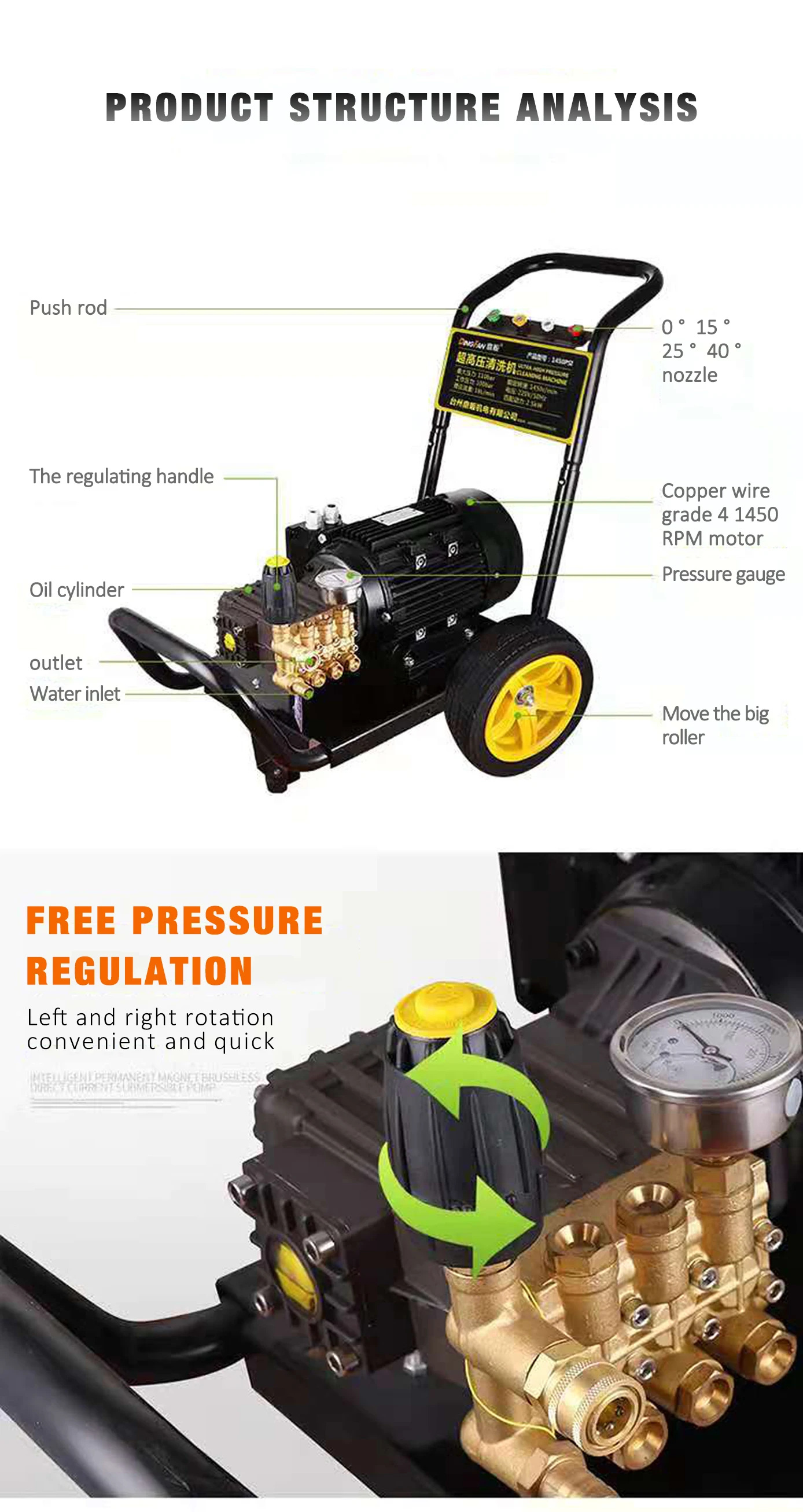 2.5kw 200bar Car Washer Automatic Cleaning Machine Bike Washing Machine ...