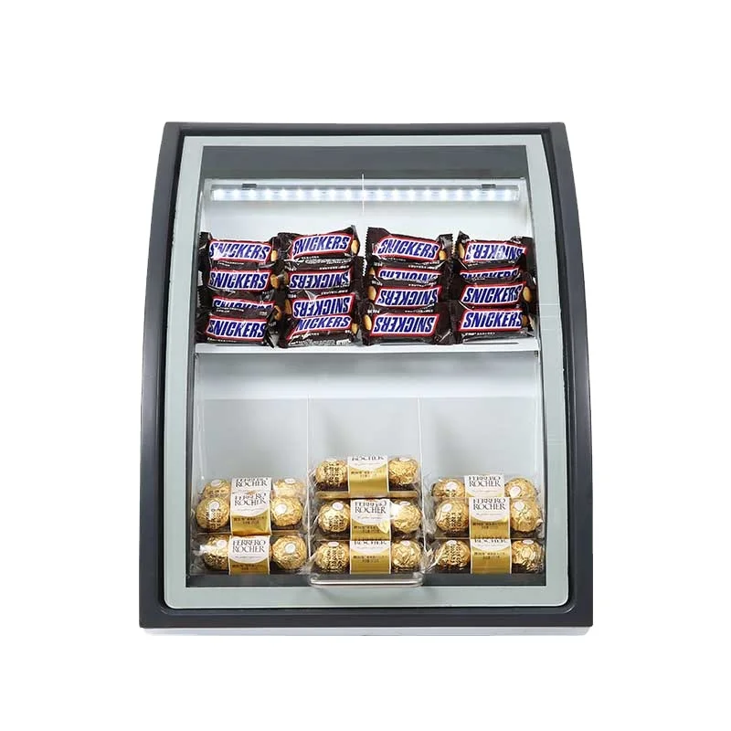 Countertop Glass Top Open Door Chocolate Cooling Showcase Display ...