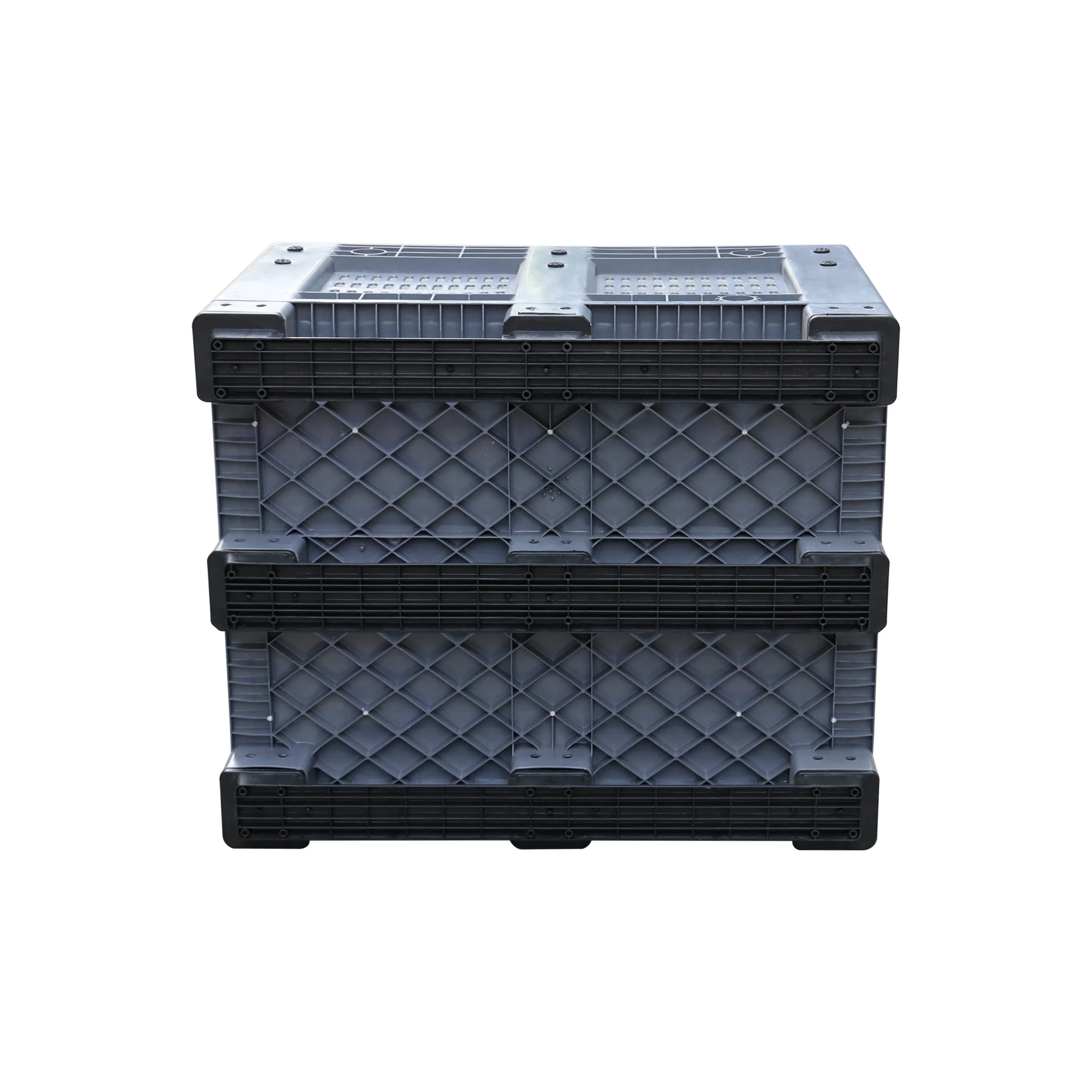 Qs Heavy Duty Industry Use Plastic Pallet Boxes Plastic Foldable Bins ...