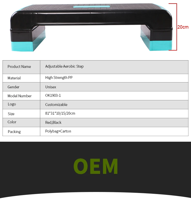 Okpro Step Platform Aerobic Fitness Used Adjustable Step Aerobic ...