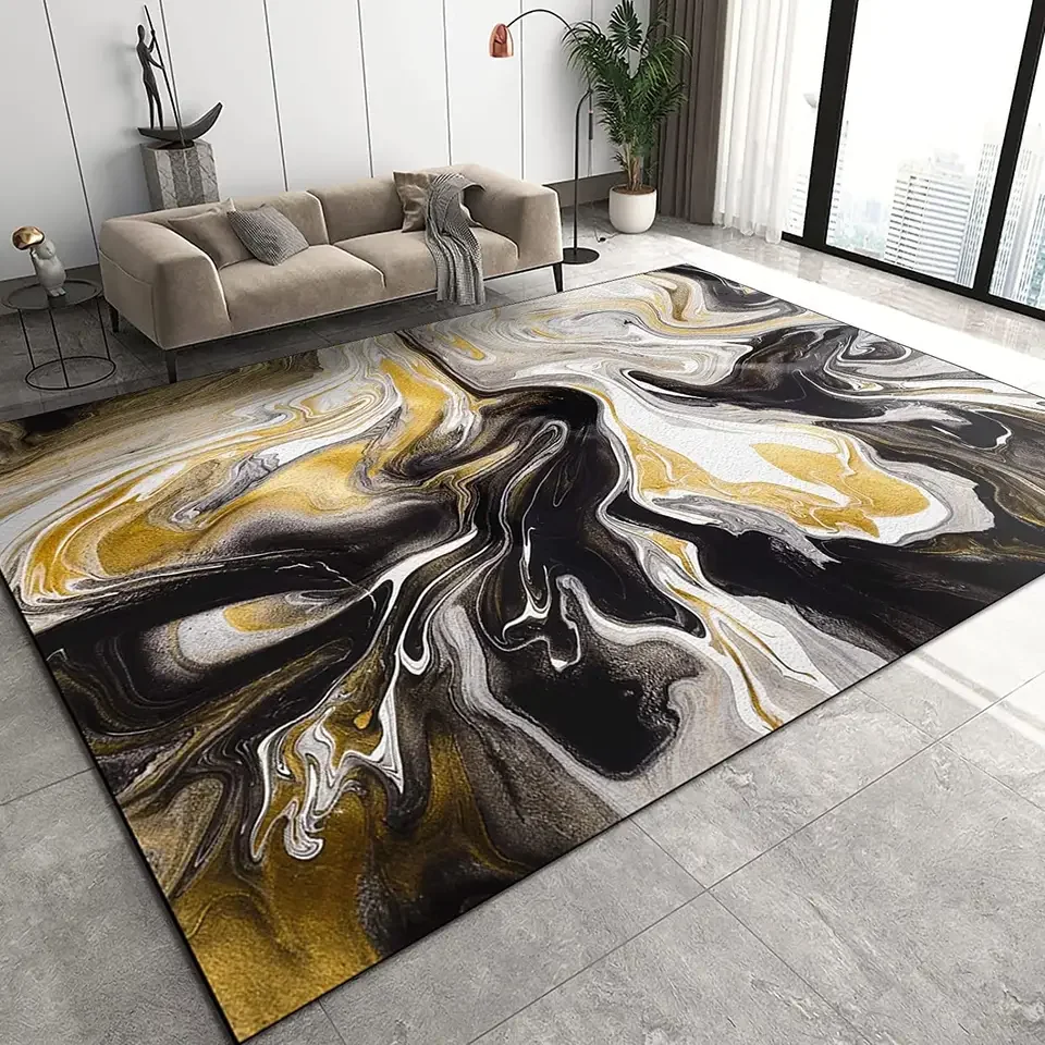 Custom 3d Printing Floor Carpets And Rugs Home Living Room Geometric ...