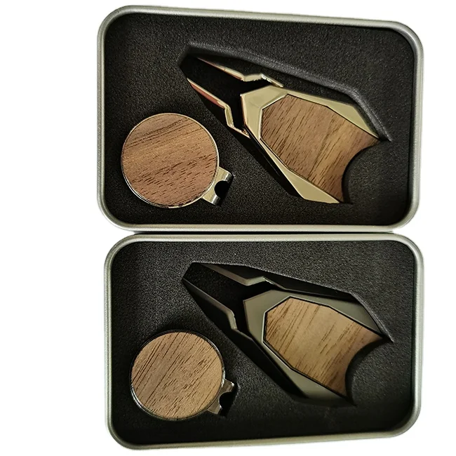 Wholesale Shield Shape Wood Divot Tool - Custom Golf Set