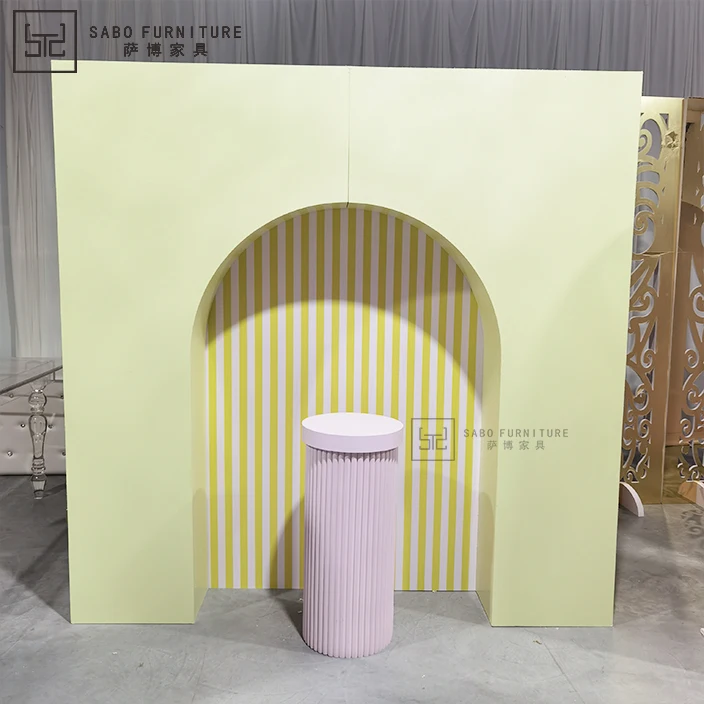 Luxury Custom Color PVC Elegant Vintage Stage Backdrop Arch Panel for ...