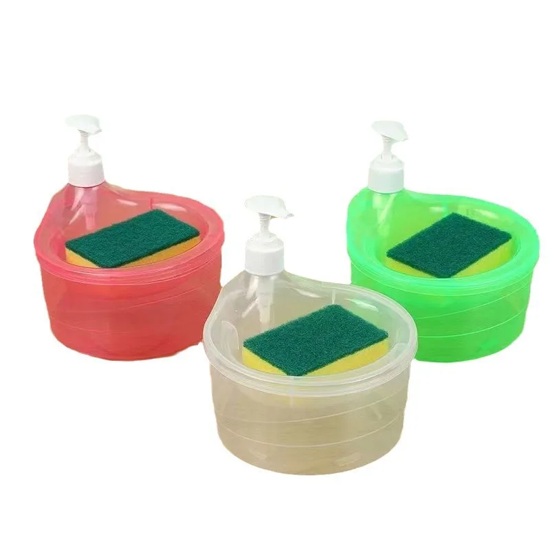 Bathroom Dishwashing Container Manual Sink Dish Washing Soap Dispenser ...
