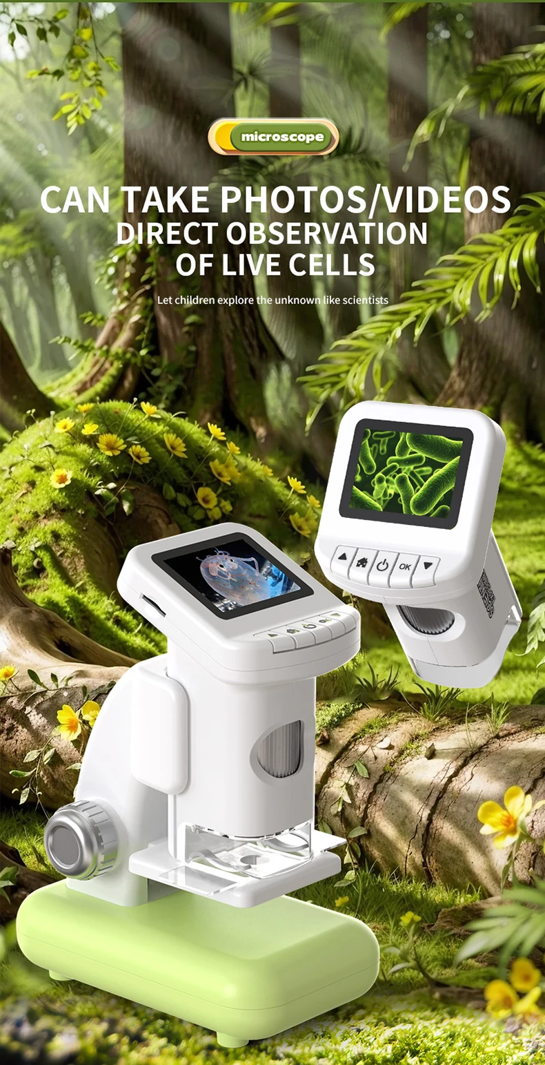 Children's Portable Light Electron Microscope Educational Science Lab ...
