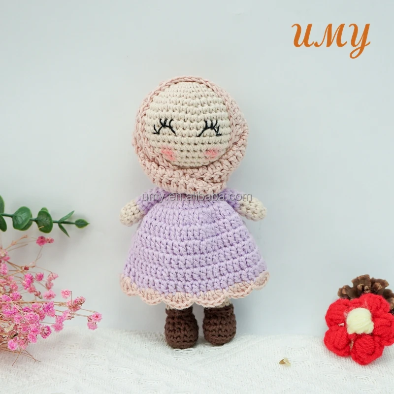 Islamic Baby Knitted Dolls Hijab Geschenk Muslim Shower Gifts Kids Eid ...