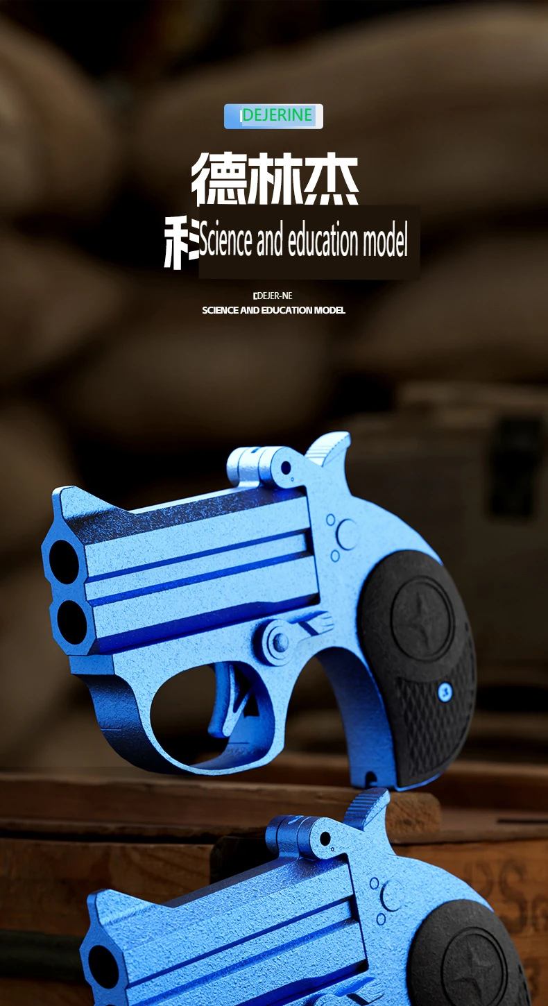 Vp434 Toy Gun Double Barreled Troll Mini Model Transmitter Alloy Soft ...