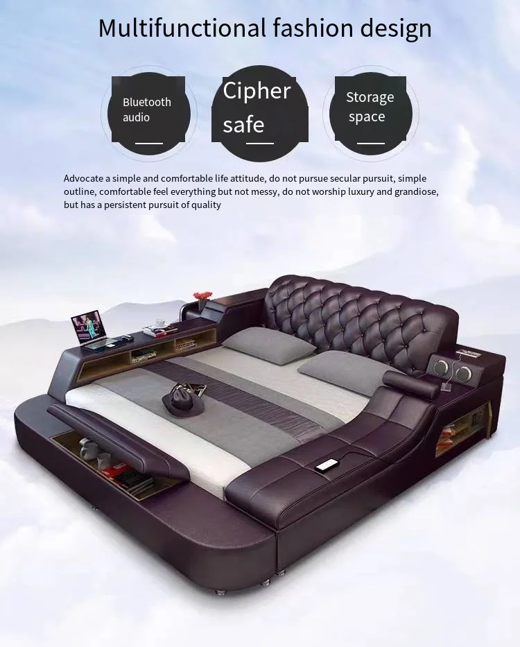 Tatami Bed Modern Multifunction Massage Bed Bedroom Furniture Luxury ...