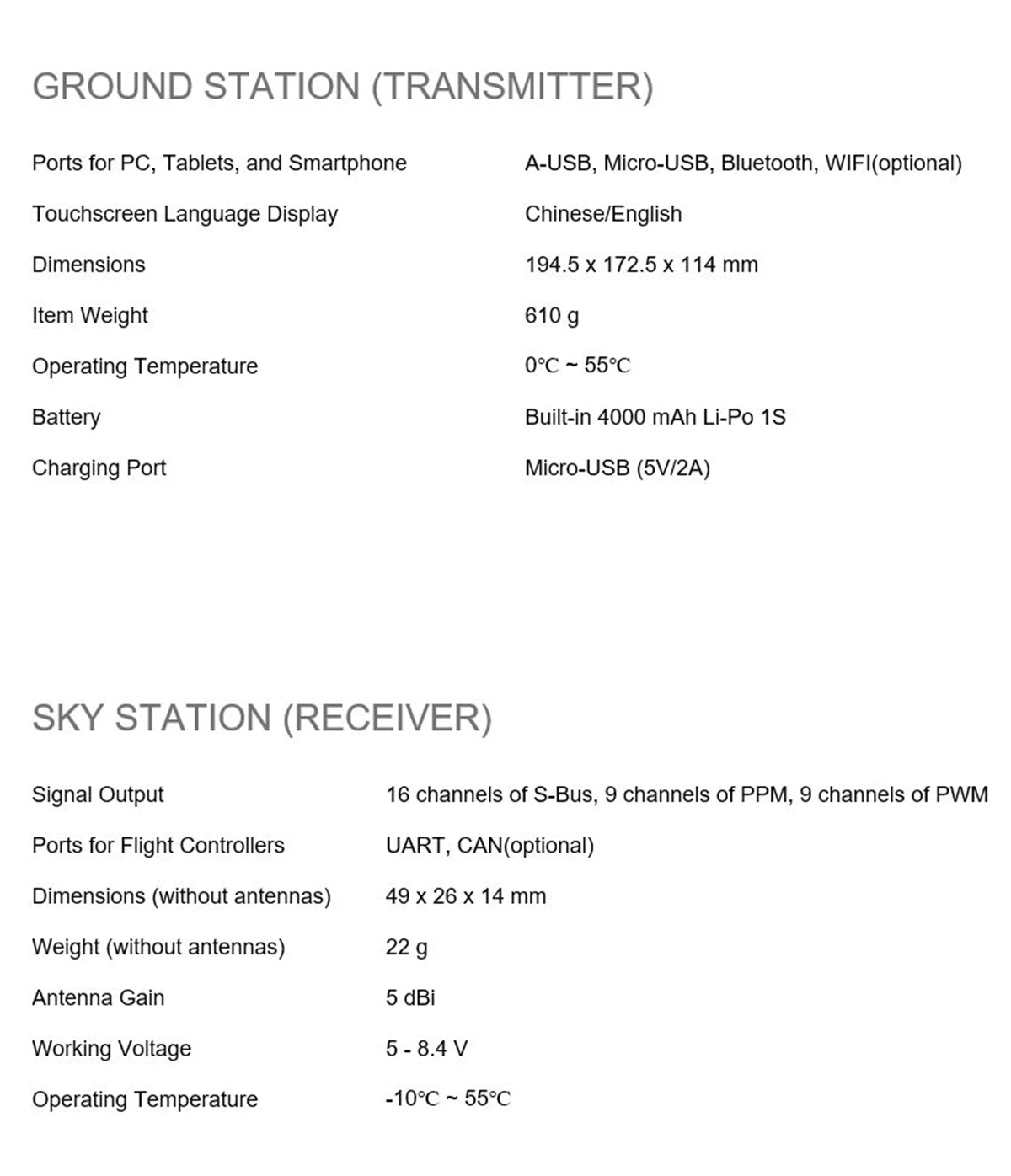 SIYI DK32S Enterprise Radio System Transmitter Remote Controller with ...