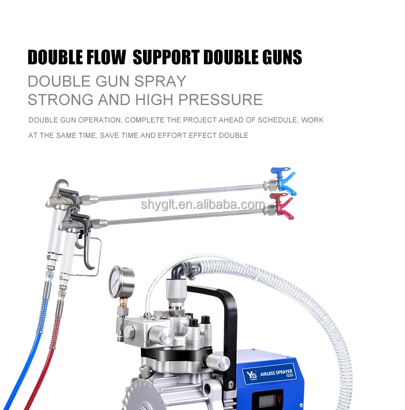 220v Electric Diaphragm Airless Paint Spray Machine Wall Roof Floor ...