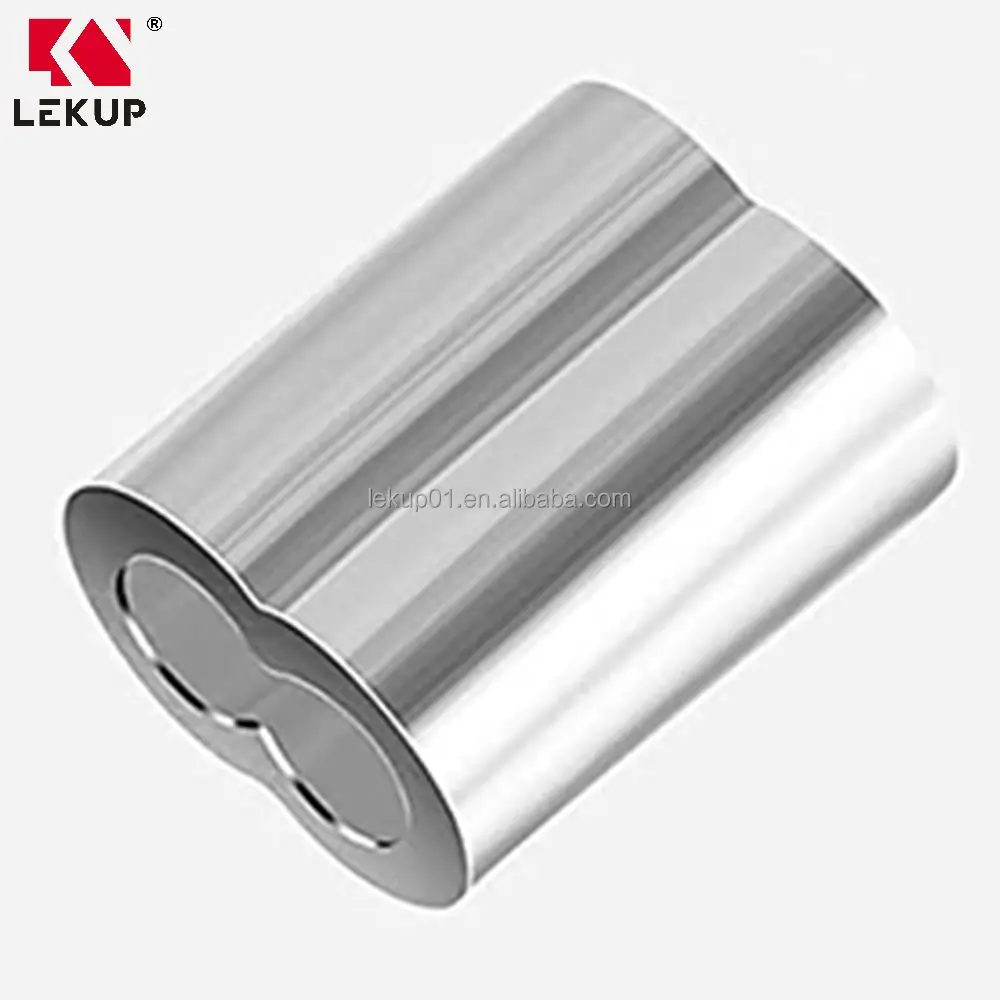 Aluminum Crimping Double Barrel Set Ferrule Loop Sleeve Double Barrel ...