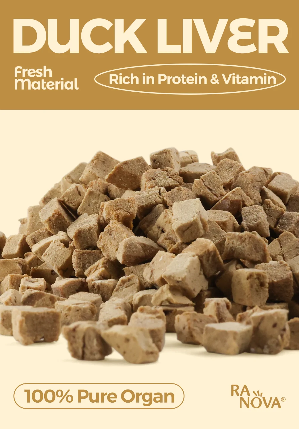 Ranova Oem Freeze Dried Healthy Snacks Duck Liver Dog Food And Cat Food ...