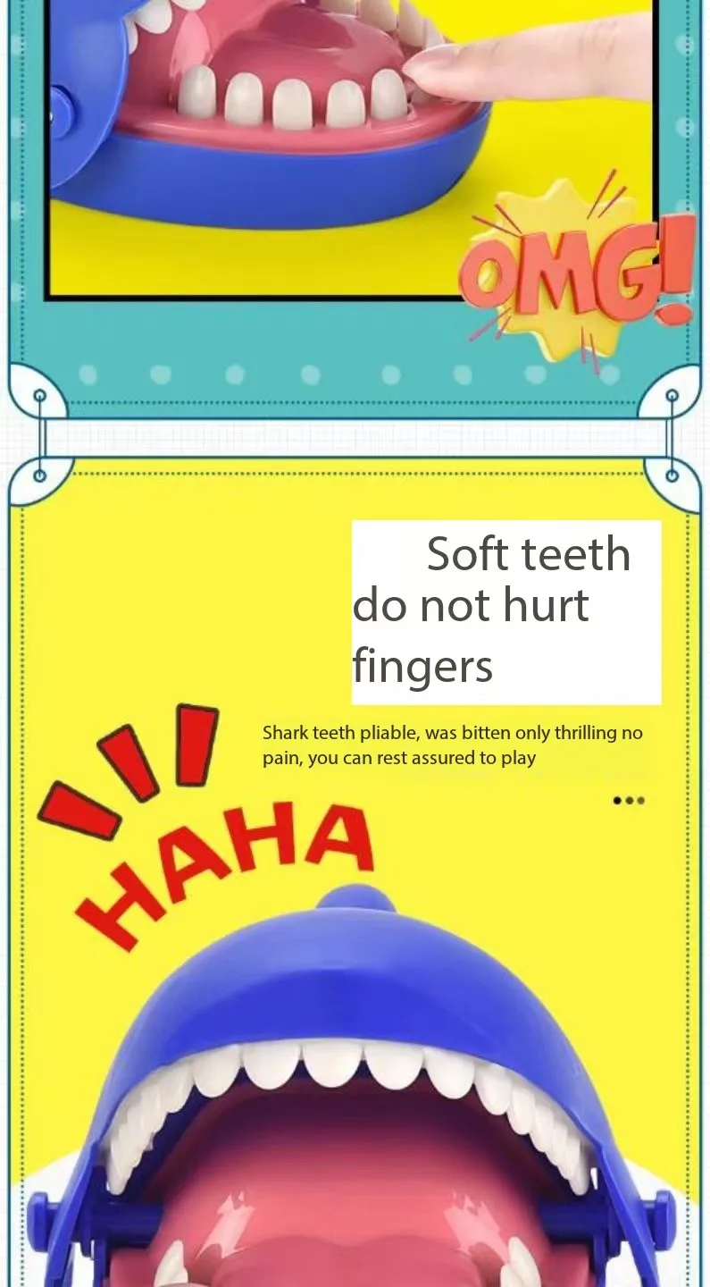 Children Large Crocodile Shark Mouth Dentist Bite Finger Game Novelty ...