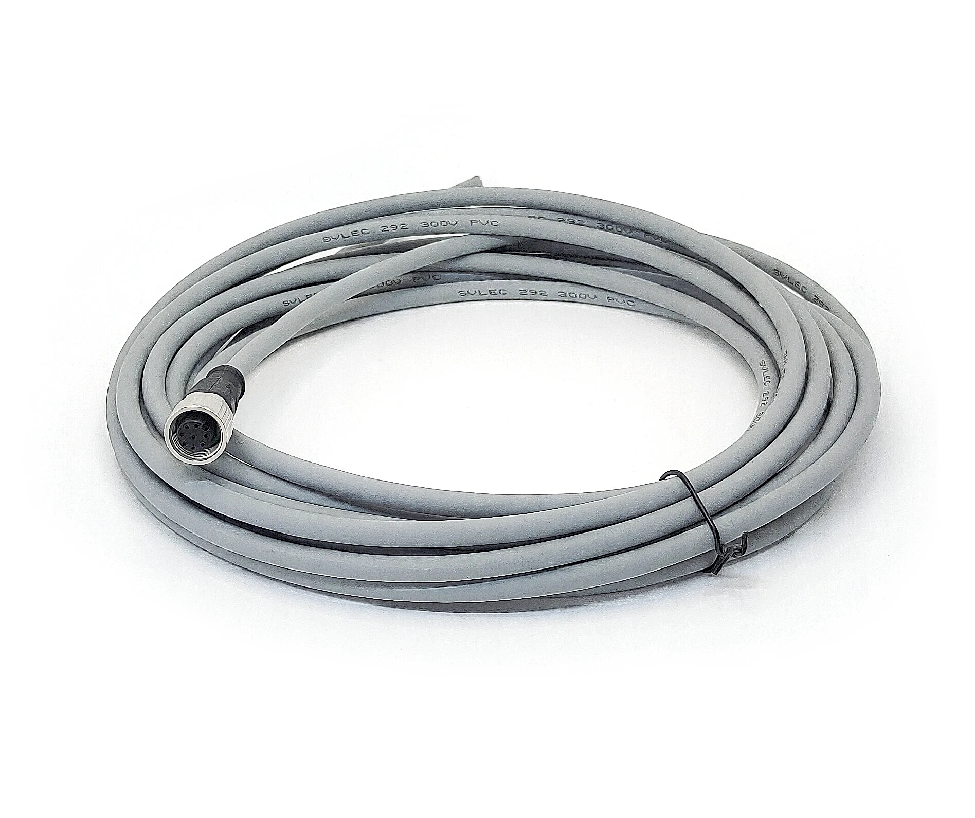 M12 8 Pin A Code Connector Female Straight Molding Cable Single Ended ...